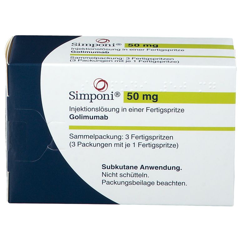 Simponi® 50 mg Injektionslösung 3x1 St mit dem E-Rezept kaufen - Shop ...