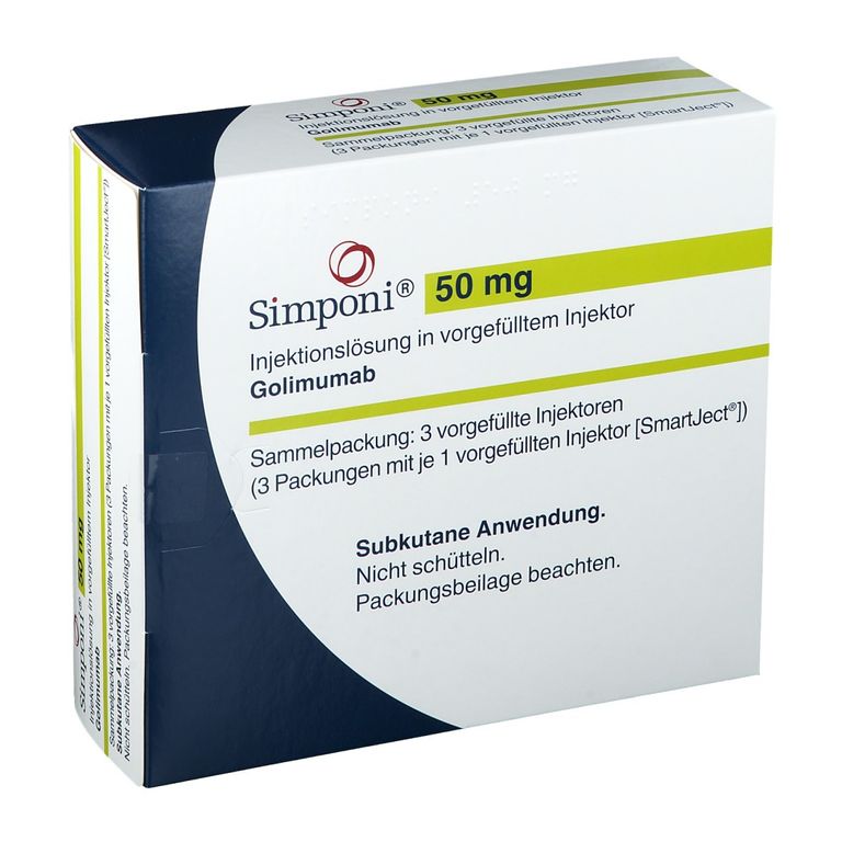 Simponi® 50 mg Injektionslösung 3x1 St mit dem E-Rezept kaufen - Shop ...