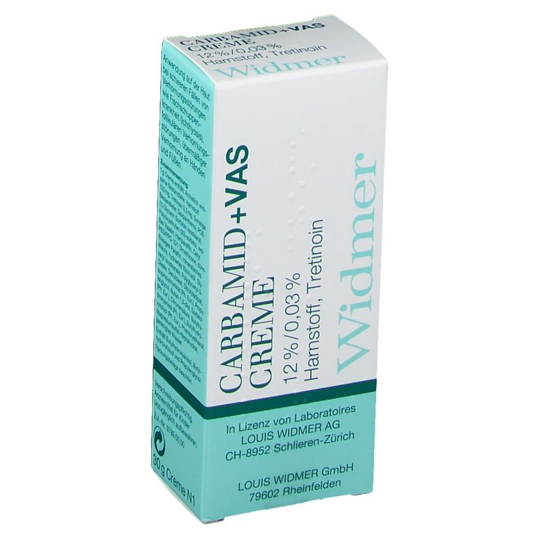 CARBAMID + VAS CREME 12%/0,03% Widmer 30 g mit dem E-Rezept kaufen ...