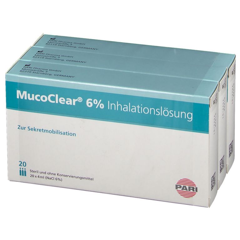 MucoClear 6%® Inhalationslösung 60x4 ml - Shop Apotheke