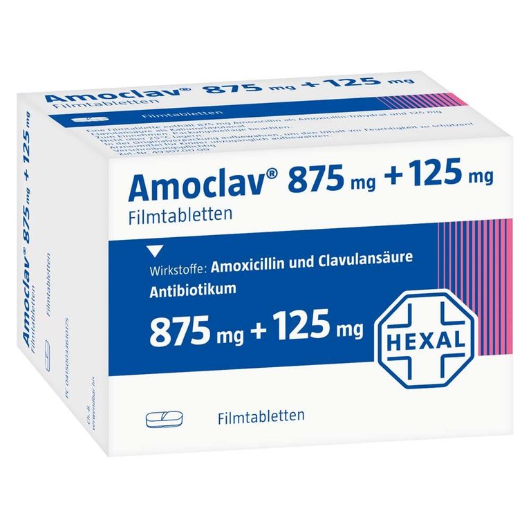 Amoclav® 875 mg + 125 mg 20 St mit dem E-Rezept kaufen - Shop Apotheke