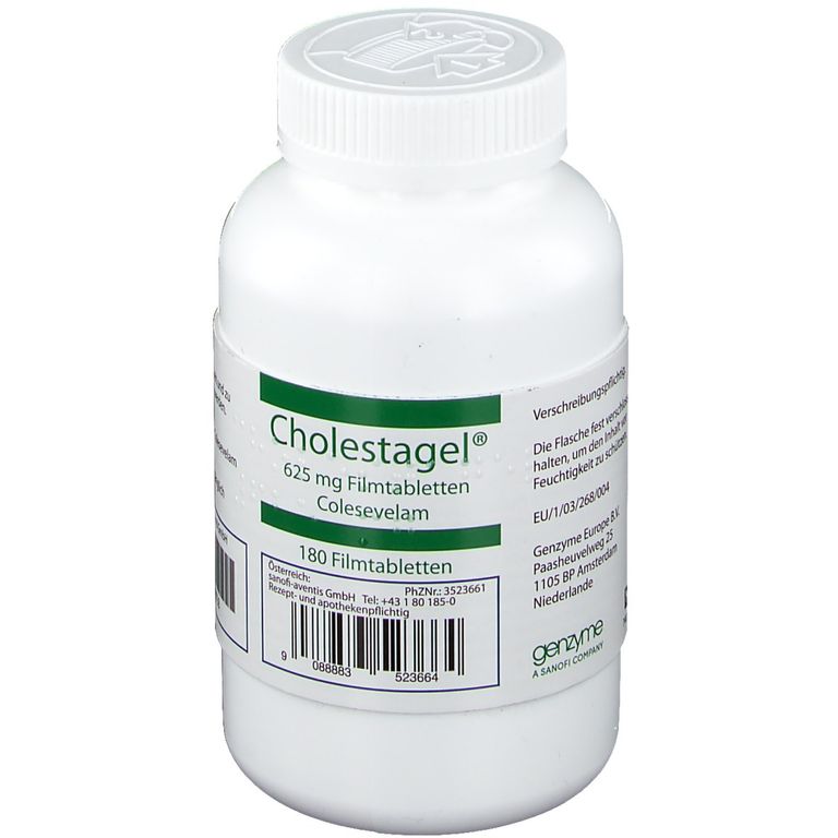 Cholestagel® 625 mg 180 St mit dem E-Rezept kaufen - Shop Apotheke