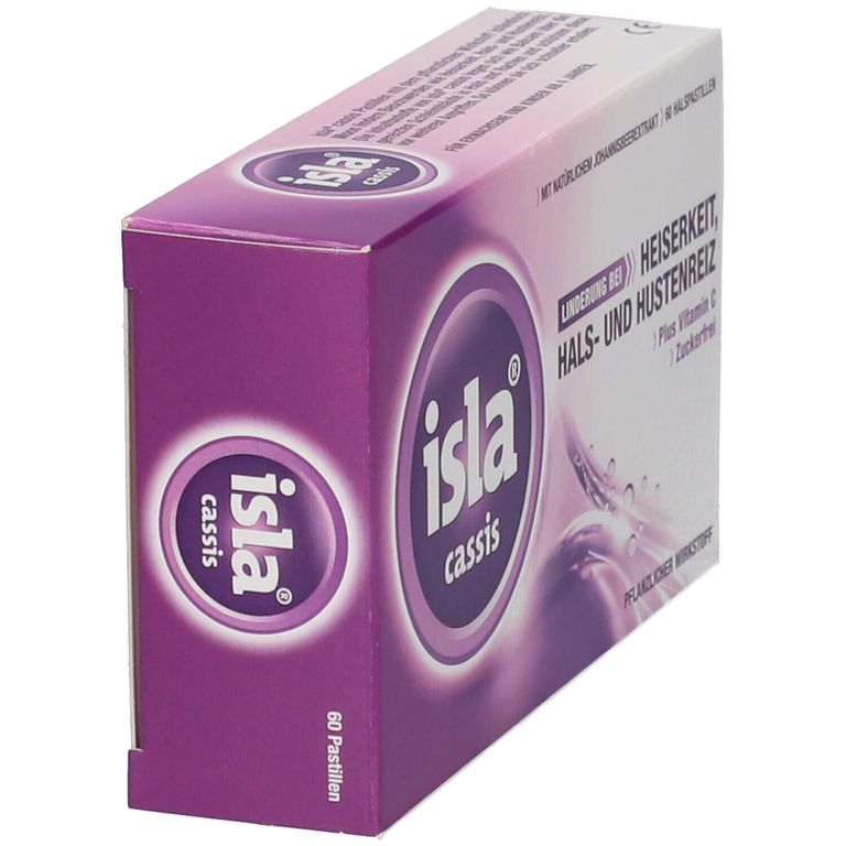 isla cassis Halspastillen bei Halskratzen und Reizhusten 60 St - Shop ...