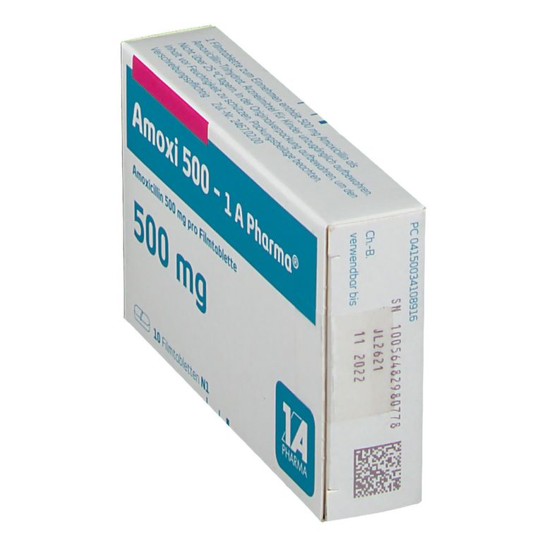 Amoxi 500 1A Pharma® 10 St mit dem E-Rezept kaufen - Shop Apotheke