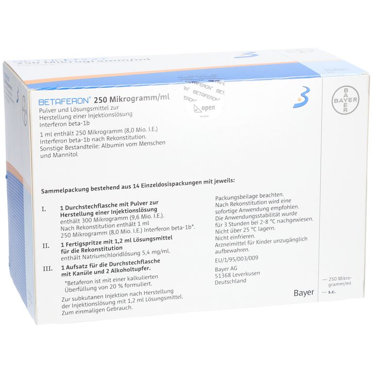 Betaferon® 250 µg/ml Sammelpackung 14 St mit dem E-Rezept kaufen - Shop ...