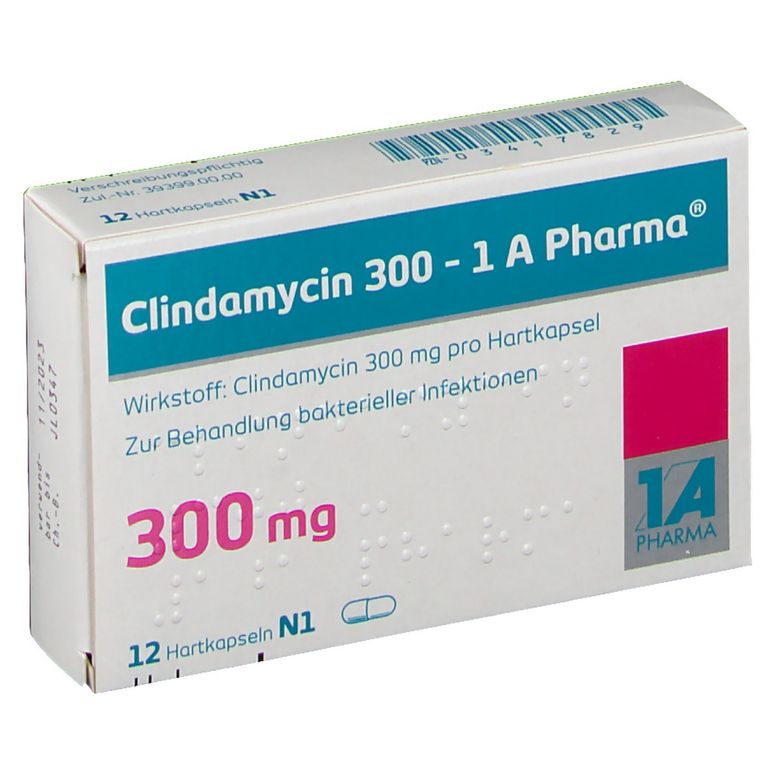 Clindamycin 300 1A Pharma® 12 St mit dem E-Rezept kaufen - Shop Apotheke