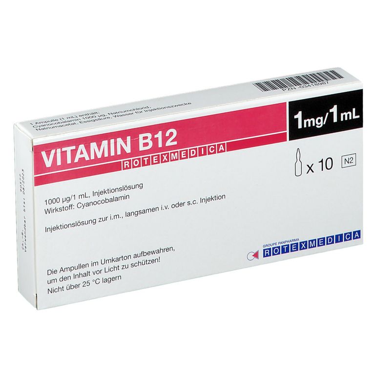 VITAMIN B 12 Rotexmedica Ampullen 10x1 ml - Shop Apotheke
