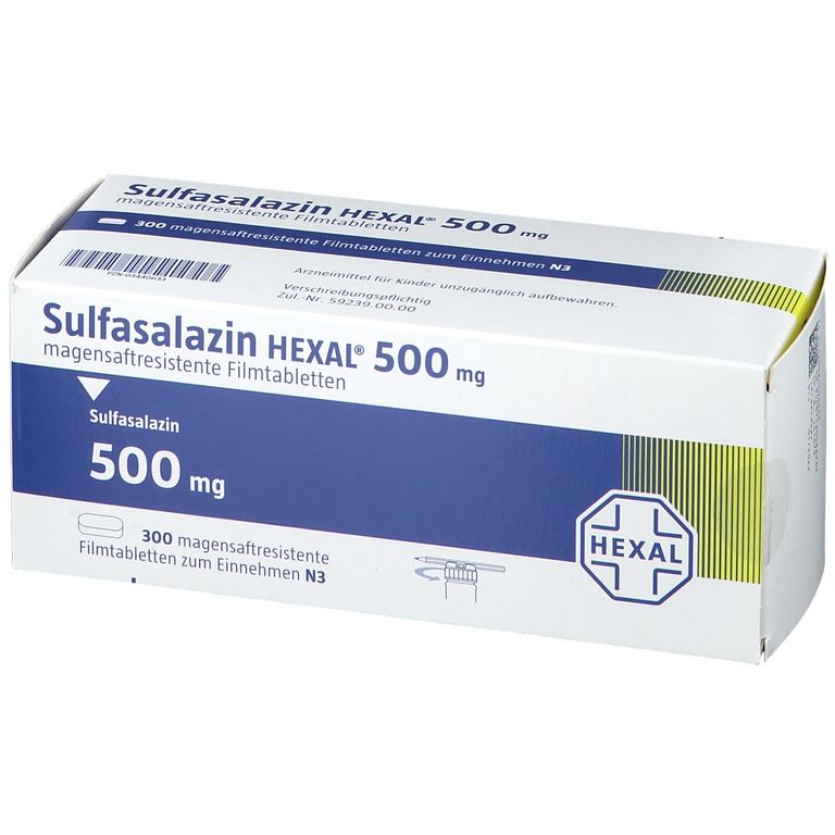 Sulfasalazin HEXAL® 500 mg 300 St mit dem E-Rezept kaufen - Shop Apotheke