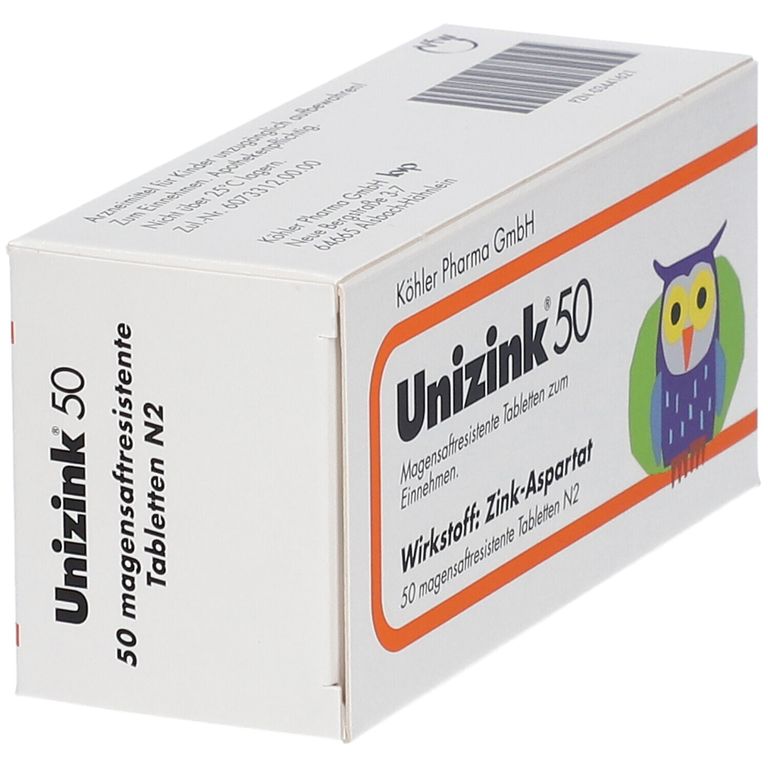 Unizink® 50 Tabletten 50 St - Shop Apotheke