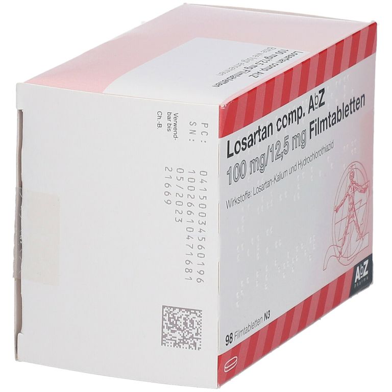 Losartan Comp AbZ 100/12.5 98 St mit dem E-Rezept kaufen - Shop Apotheke