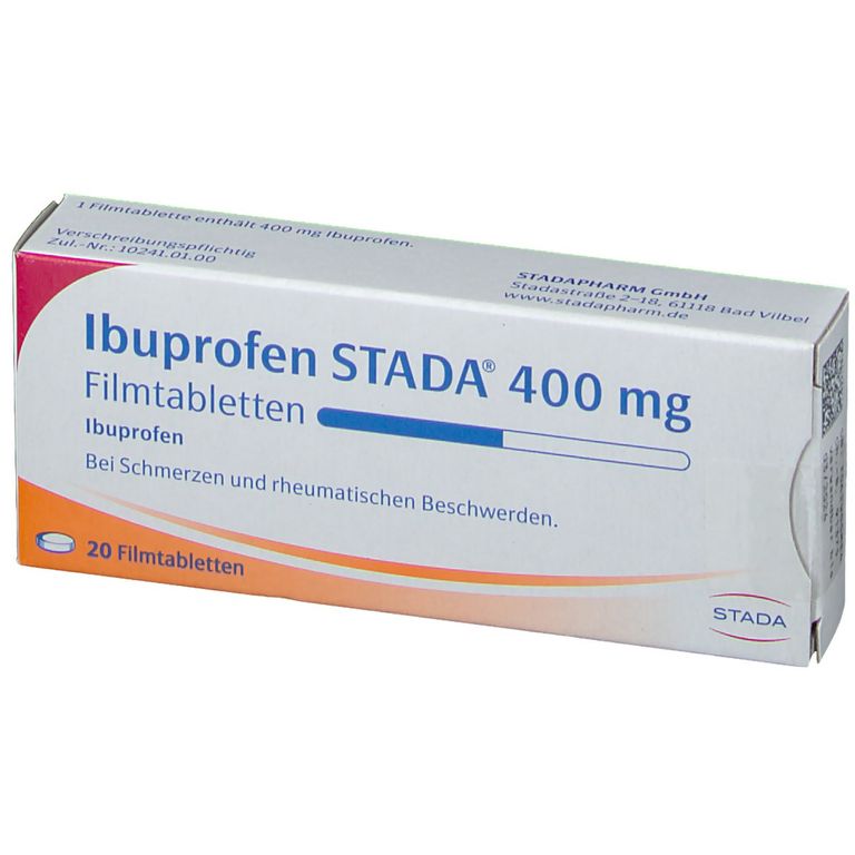 Ibuprofen STADA® 400 mg 20 St mit dem E-Rezept kaufen - Shop Apotheke