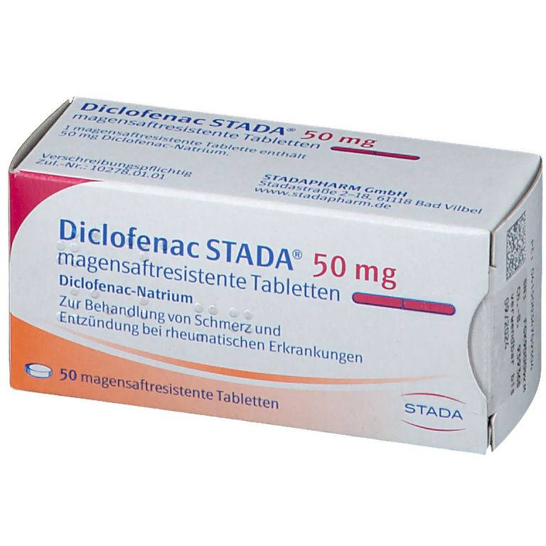 Diclofenac STADA® 50 mg 50 St mit dem E-Rezept kaufen - Shop Apotheke
