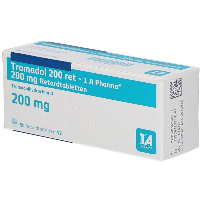 Tramadol 200 1A Pharma® 50 St mit dem E-Rezept kaufen - Shop Apotheke