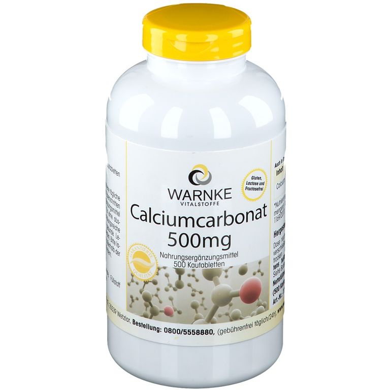 CALCIUMCARBONAT 500 Kautabletten 500 St - Shop Apotheke