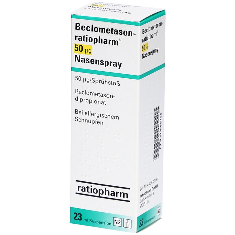 Beclometason-ratiopharm® 50 µg 1 St mit dem E-Rezept kaufen - Shop Apotheke