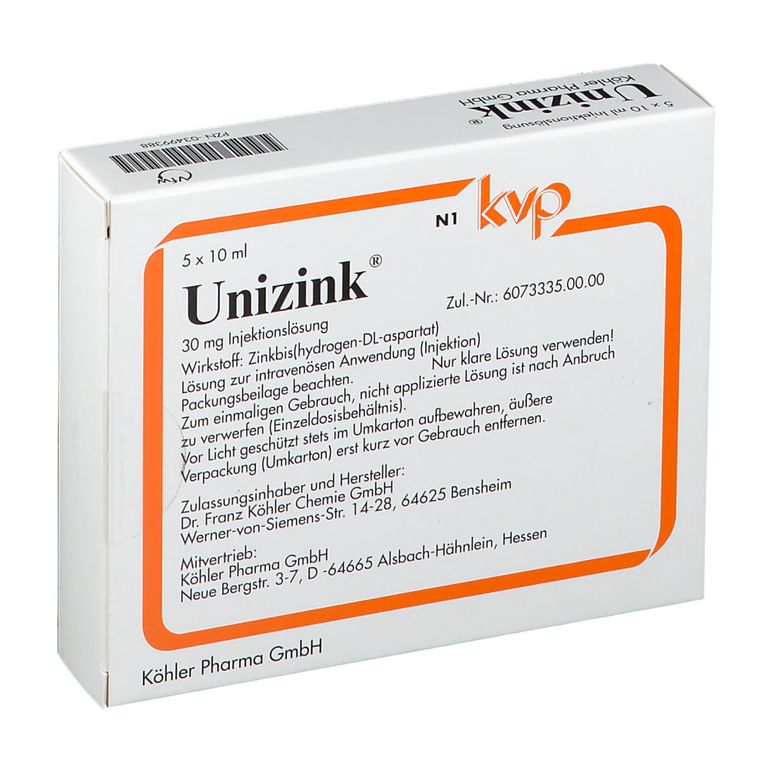 Unizink® 5x10 ml mit dem E-Rezept kaufen - Shop Apotheke