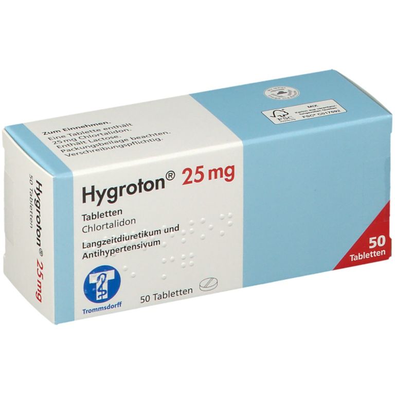 Hygroton® 25 mg 50 St mit dem E-Rezept kaufen - Shop Apotheke