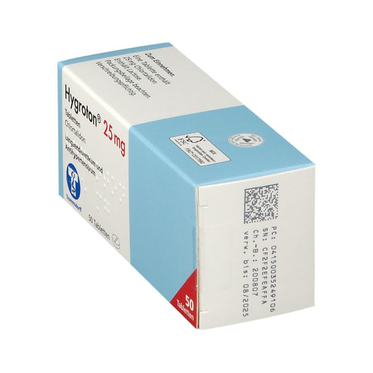 Hygroton® 25 mg 50 St mit dem E-Rezept kaufen - Shop Apotheke