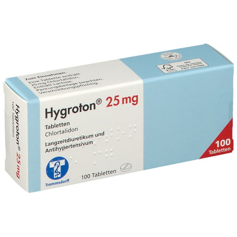 Hygroton® 25 mg 100 St mit dem E-Rezept kaufen - Shop Apotheke