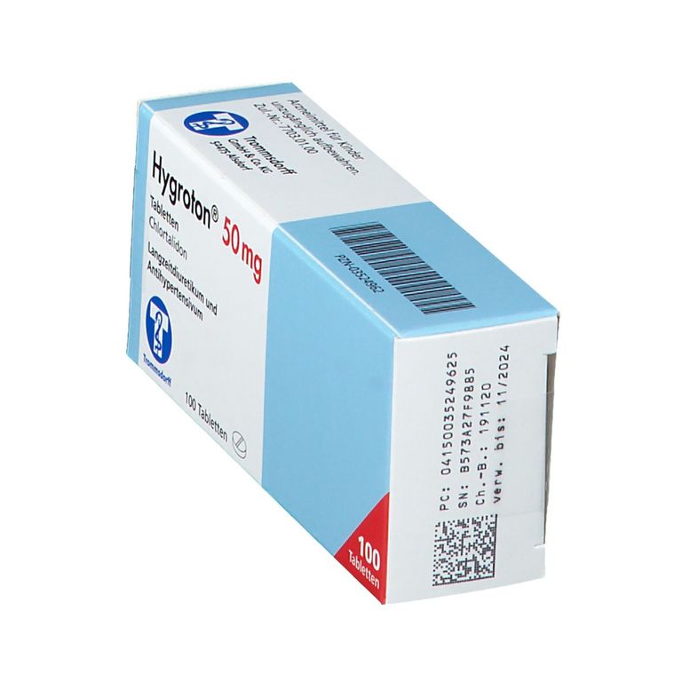 Hygroton® 50 mg 100 St mit dem E-Rezept kaufen - Shop Apotheke