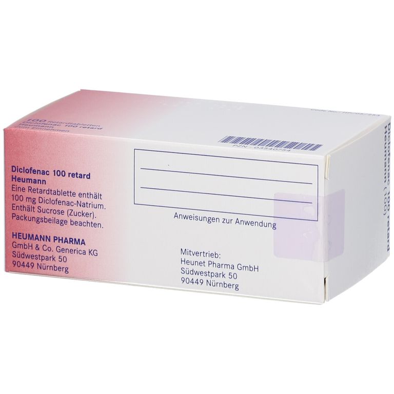 Diclofenac 100 retard Heumann 100 St mit dem E-Rezept kaufen - Shop ...