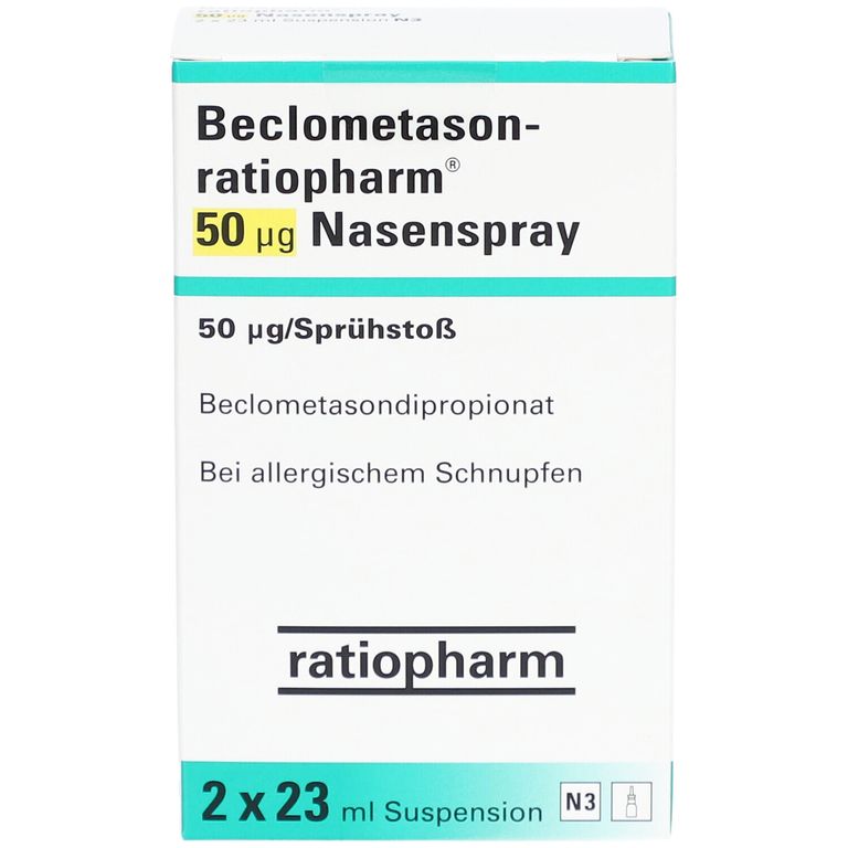 Beclometason-ratiopharm® 50 µg 2 St mit dem E-Rezept kaufen - Shop Apotheke