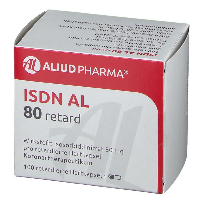 ISDN AL 80 retard 100 St mit dem E-Rezept kaufen - Shop Apotheke