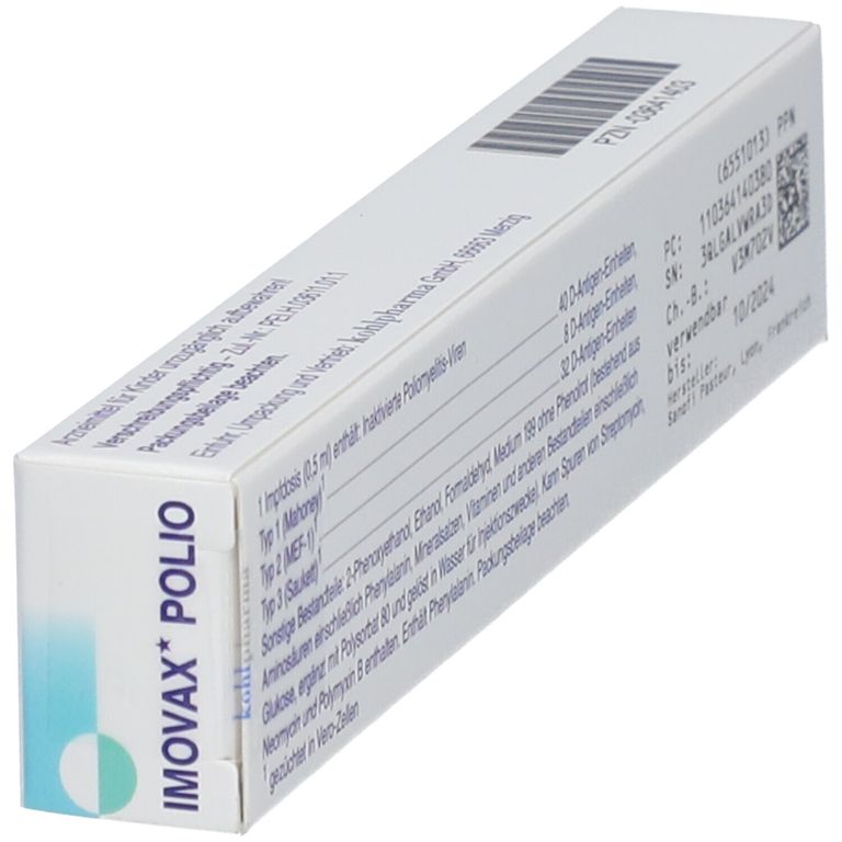 Imovax Polio 1 St mit dem E-Rezept kaufen - Shop Apotheke