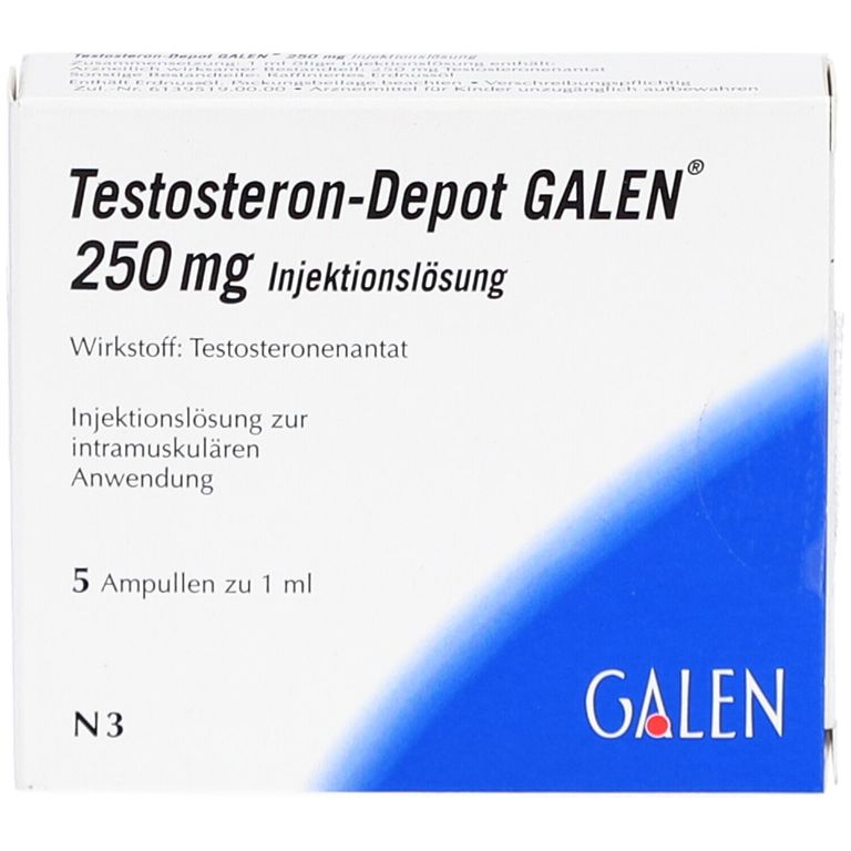 Testosteron-Depot GALEN® 250 mg 5x1 ml mit dem E-Rezept kaufen - Shop ...