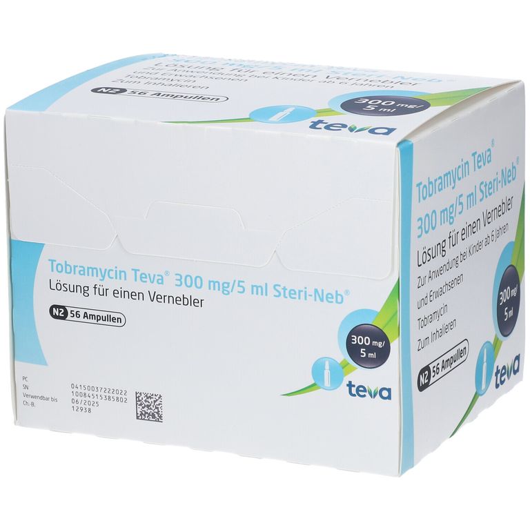 Tobramycin Teva® 300 mg/5 ml Steri-Neb® 56 St mit dem E-Rezept kaufen ...