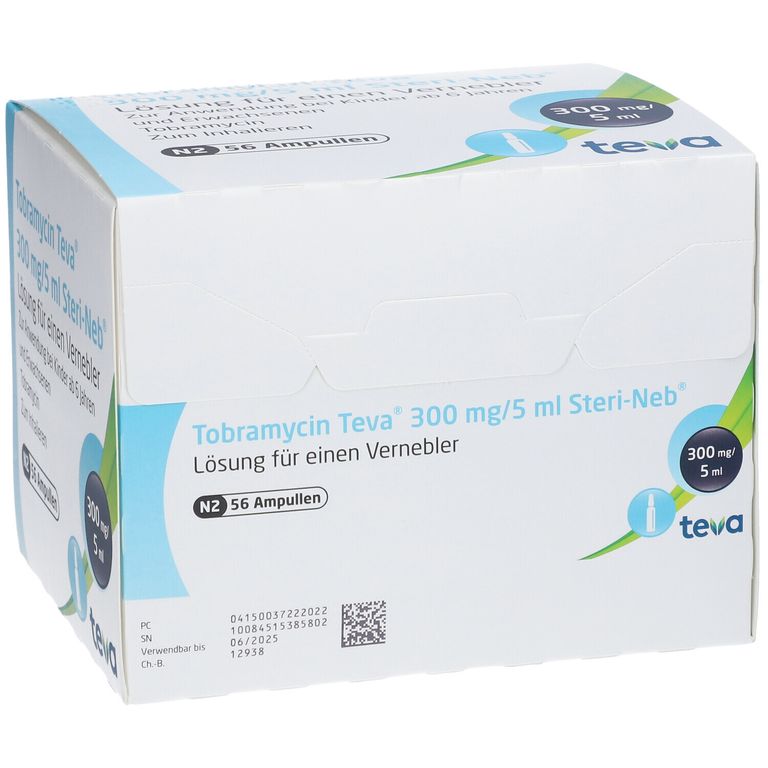 Tobramycin Teva® 300 mg/5 ml Steri-Neb® 56 St mit dem E-Rezept kaufen ...
