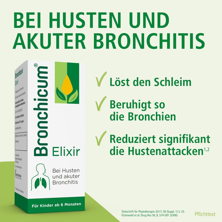 Bronchicum Elixir - Hustensaft bei akuter Bronchitis und Husten 250 ml ...