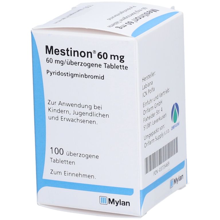 Mestinon 60 mg 100 St mit dem E-Rezept kaufen - Shop Apotheke