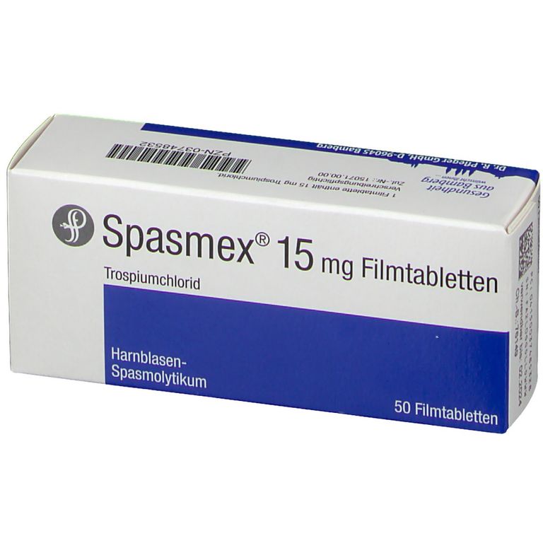 Spasmex® 15 mg 50 St mit dem E-Rezept kaufen - Shop Apotheke