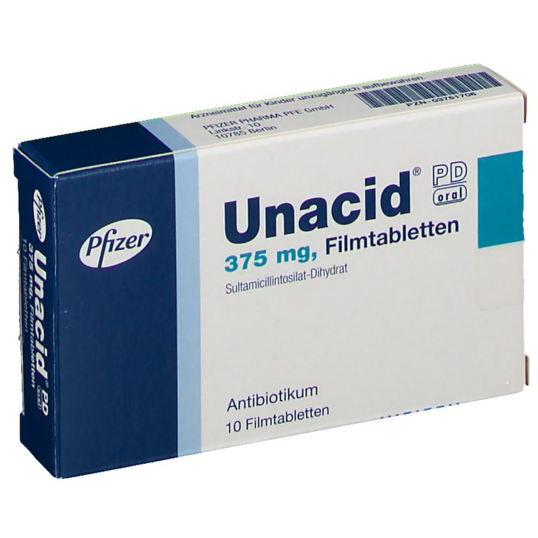 Unacid® PD oral 375 mg 10 St mit dem E-Rezept kaufen - Shop Apotheke