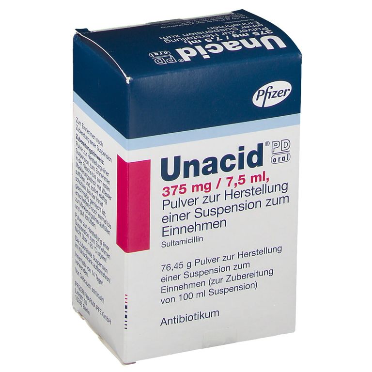 Unacid® PD oral 375 mg/7,5 ml 100 ml mit dem E-Rezept kaufen - Shop ...