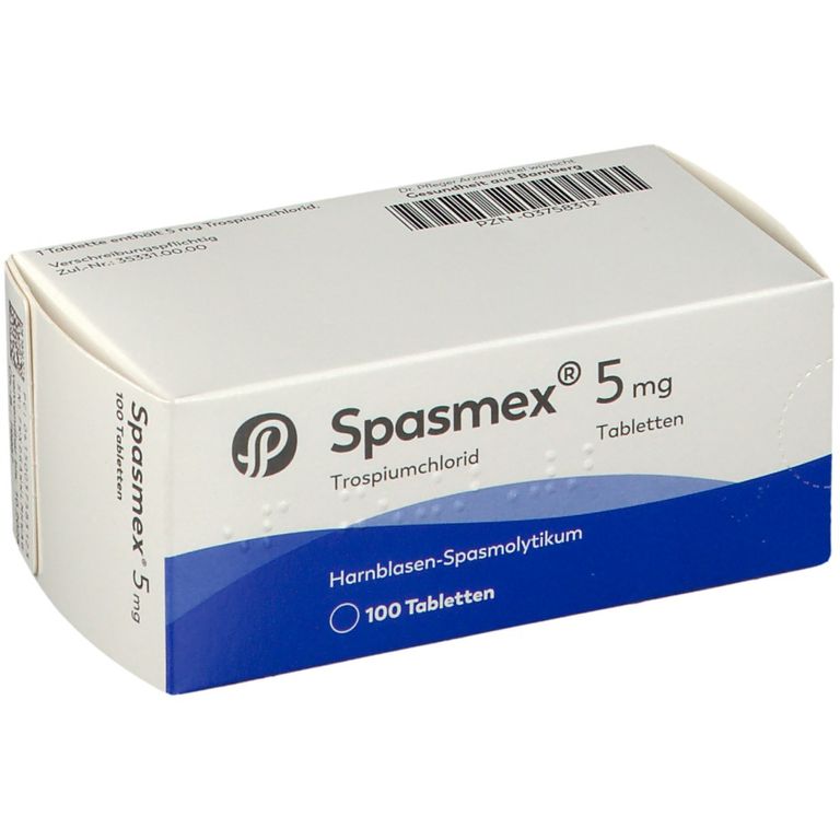 Spasmex® 5 mg 100 St mit dem E-Rezept kaufen - Shop Apotheke