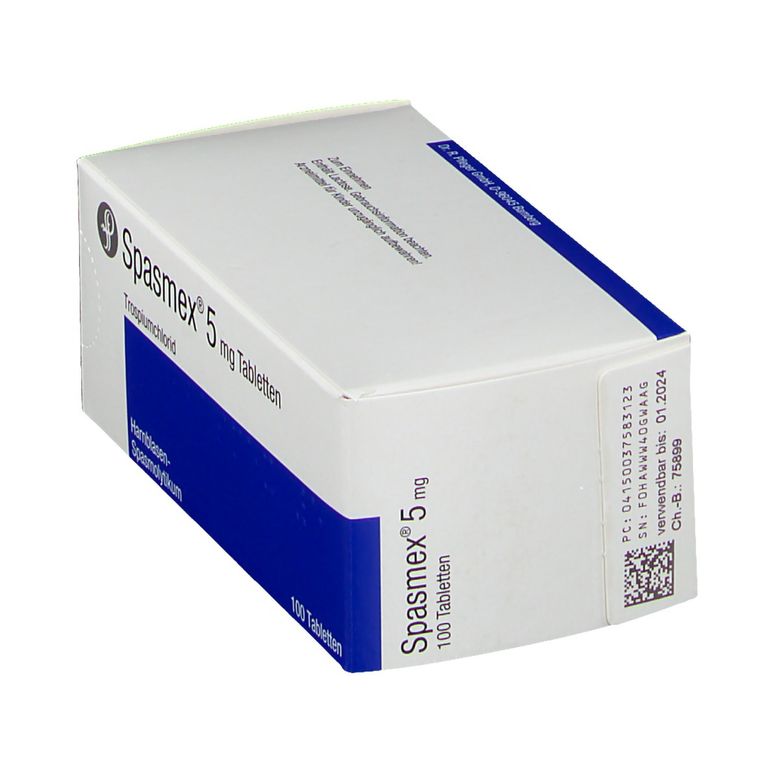 Spasmex® 5 mg 100 St mit dem E-Rezept kaufen - Shop Apotheke