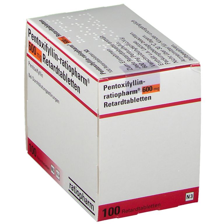 Pentoxifyllin-ratiopharm® 600 mg 100 St mit dem E-Rezept kaufen - Shop ...