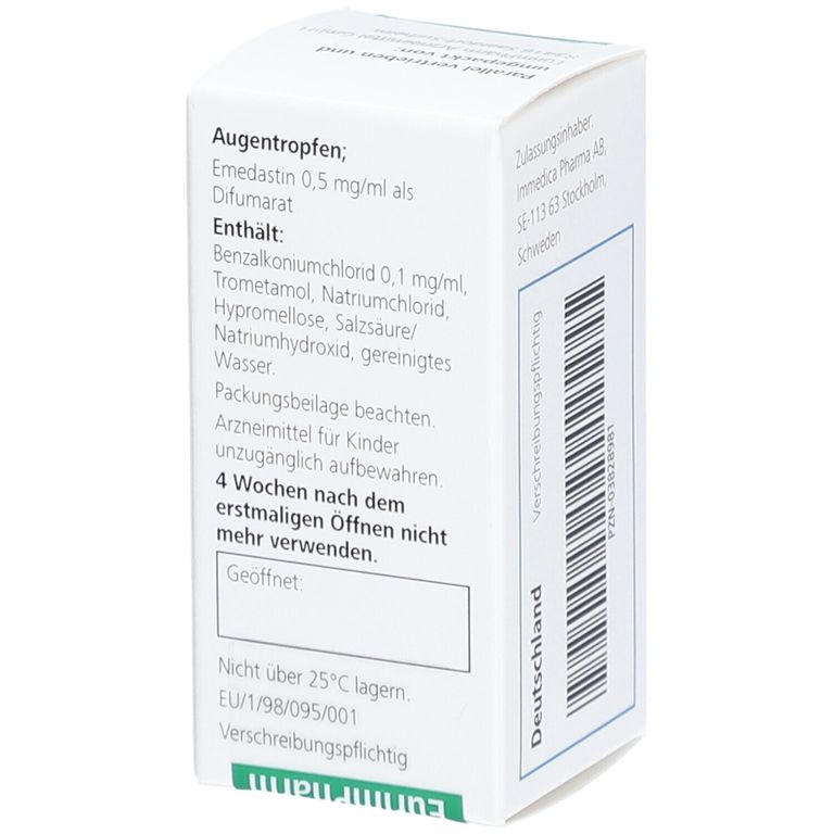 EMADINE 0,5 mg/ml 5 ml mit dem E-Rezept kaufen - Shop Apotheke