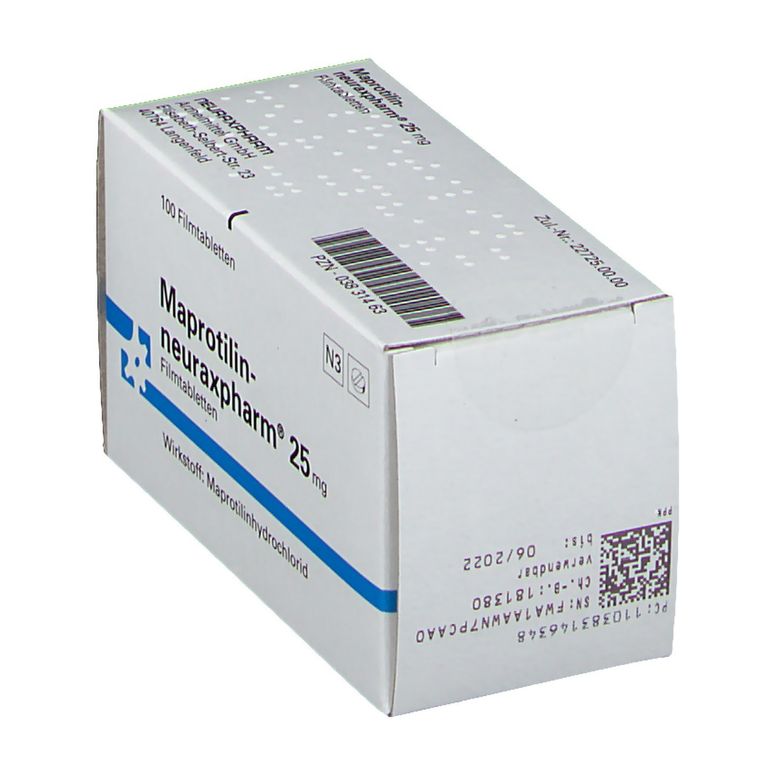 Maprotilin-neuraxpharm® 25 mg 100 St mit dem E-Rezept kaufen - Shop ...