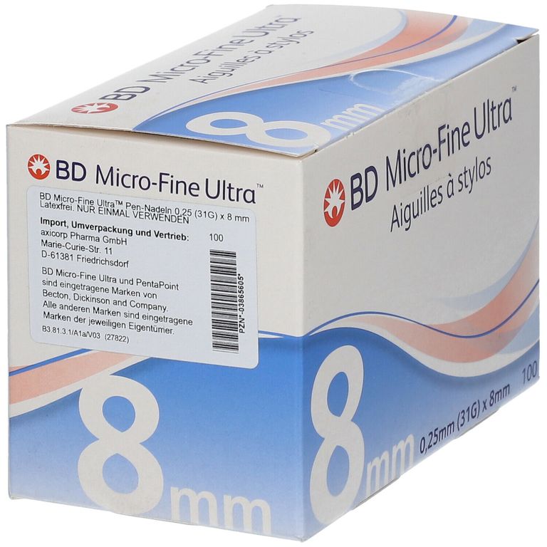 BD Micro-Fine Ultra™ 8 mm 31G 100 St - Shop Apotheke