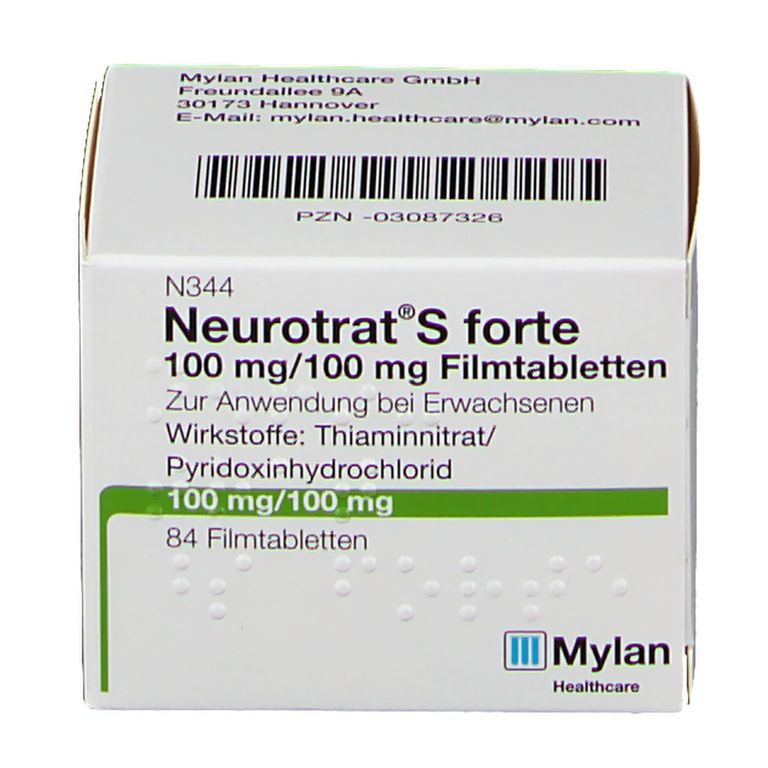 Neurotrat® S forte Filmtabletten 84 St - Shop Apotheke