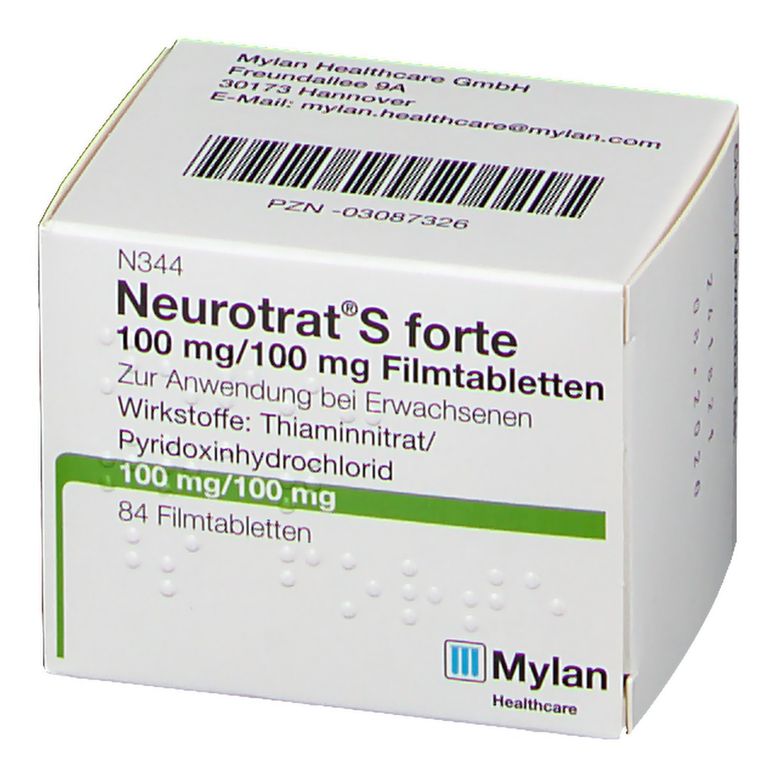 Neurotrat® S forte Filmtabletten 84 St - Shop Apotheke