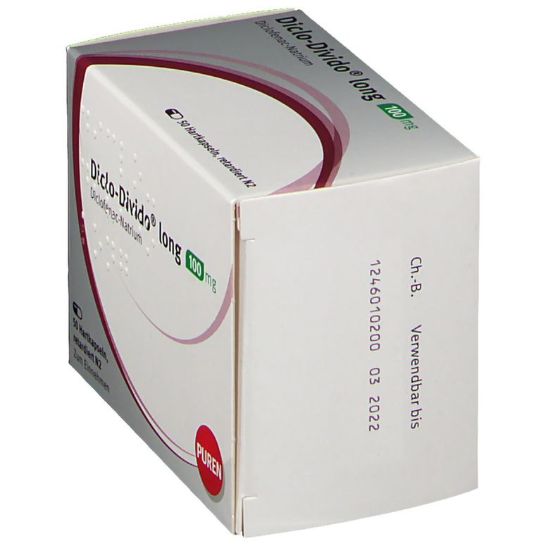 Diclo-Divido® long 100 mg 50 St mit dem E-Rezept kaufen - Shop Apotheke