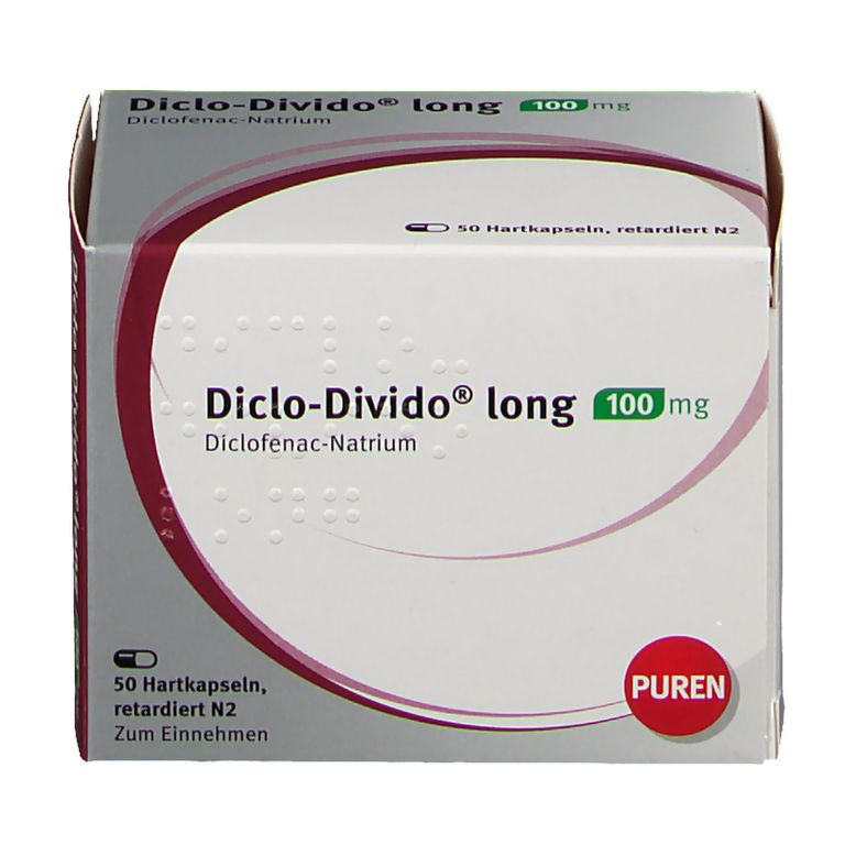 Diclo-Divido® long 100 mg 50 St mit dem E-Rezept kaufen - Shop Apotheke
