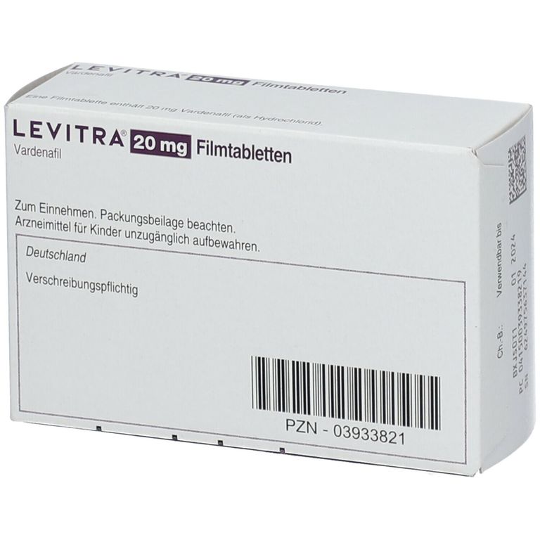 LEVITRA® 20 mg 12 St mit dem E-Rezept kaufen - Shop Apotheke