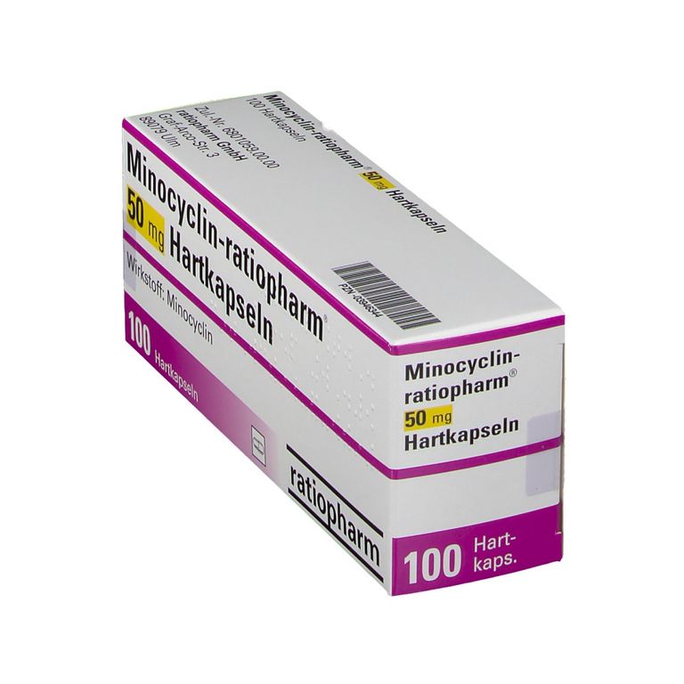 Minocyclin-ratiopharm® 50 mg 100 St mit dem E-Rezept kaufen - Shop Apotheke