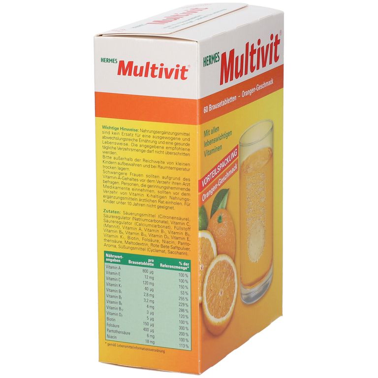 HERMES Multivit Brausetabletten 60 St - Shop Apotheke