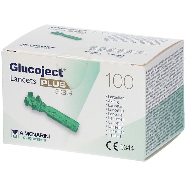Glucoject® Plus 33G Lanzetten 100 St - Shop Apotheke